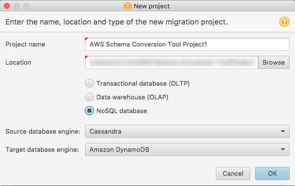 Migrieren Von Daten Von Apache Cassandra Zu Amazon Dynamodb Aws Schema Conversion Tool