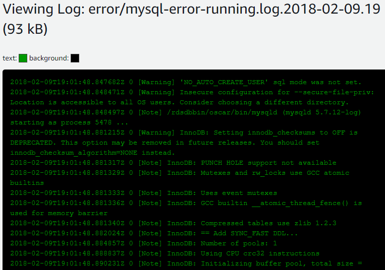 Oracle Alert Log and PostgreSQL Error Log - Oracle to Aurora PostgreSQL ... Oracle Alert Log and PostgreSQL Error Log - Oracle to Aurora PostgreSQL ...