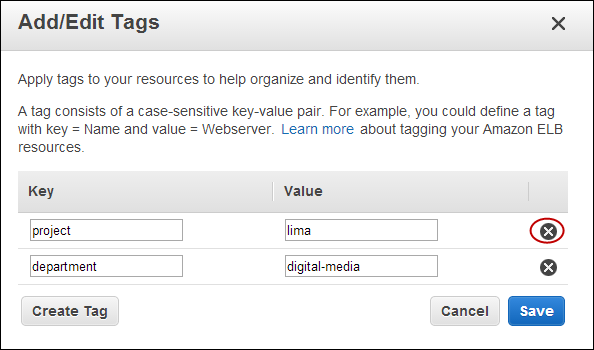 Tag your Classic Load Balancer - Elastic Load Balancing