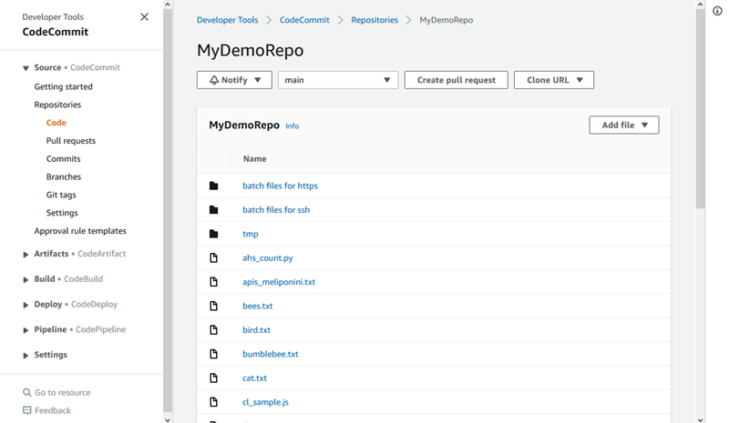 Working With Repositories In Aws Codecommit Aws Codecommit 7606