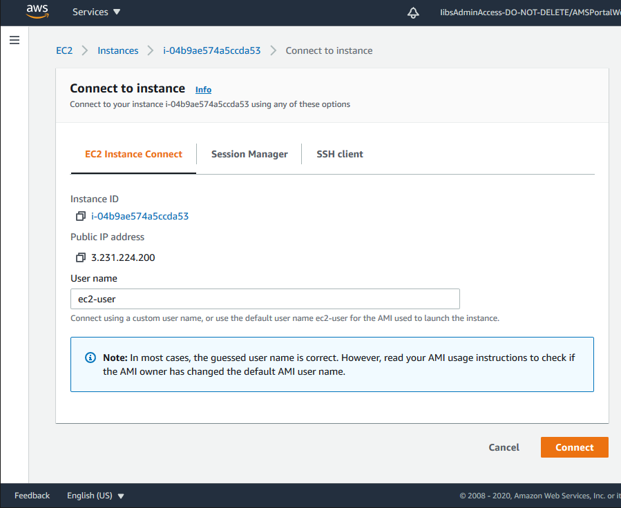 Connect à l'aide d'Amazon EC2 - Amazon DocumentDB