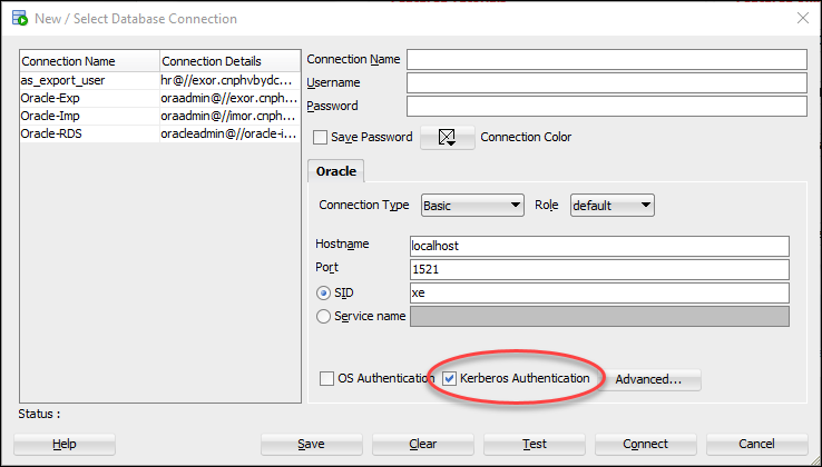 Connecting To Oracle With Kerberos Authentication Amazon Relational 