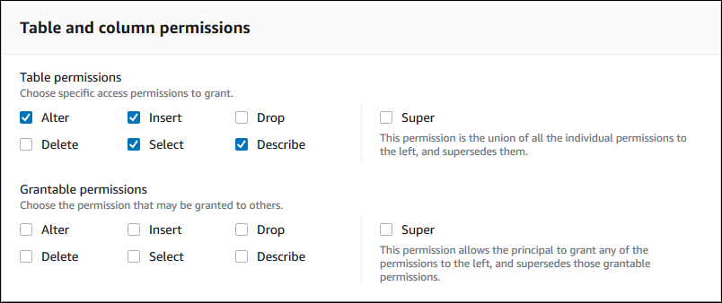 Granting table permissions using the named resource method - AWS Lake ... Granting table permissions using the named resource method - AWS Lake ...