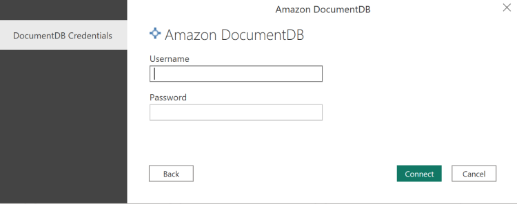 Microsoft Power BI Desktop から Amazon DocumentDB に接続します - Amazon DocumentDB