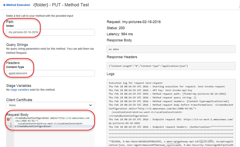 자습서 Api Gateway에서 Rest Api를 Amazon S3 프록시로 생성 Amazon Api Gateway