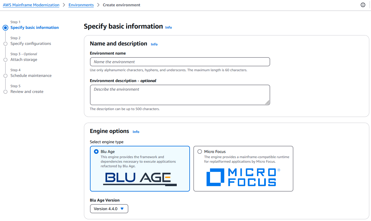 Tutorial: Managed Runtime for Blu Age - AWS Mainframe Modernization