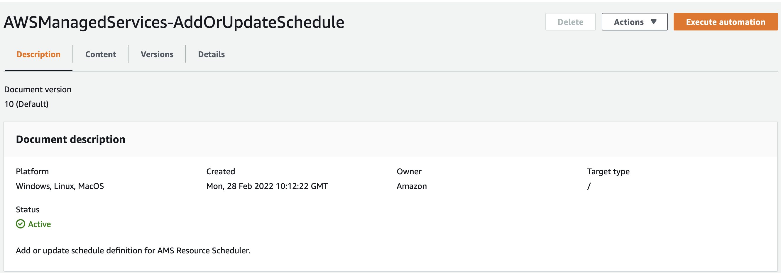 Working with periods and schedules - AMS Accelerate User Guide