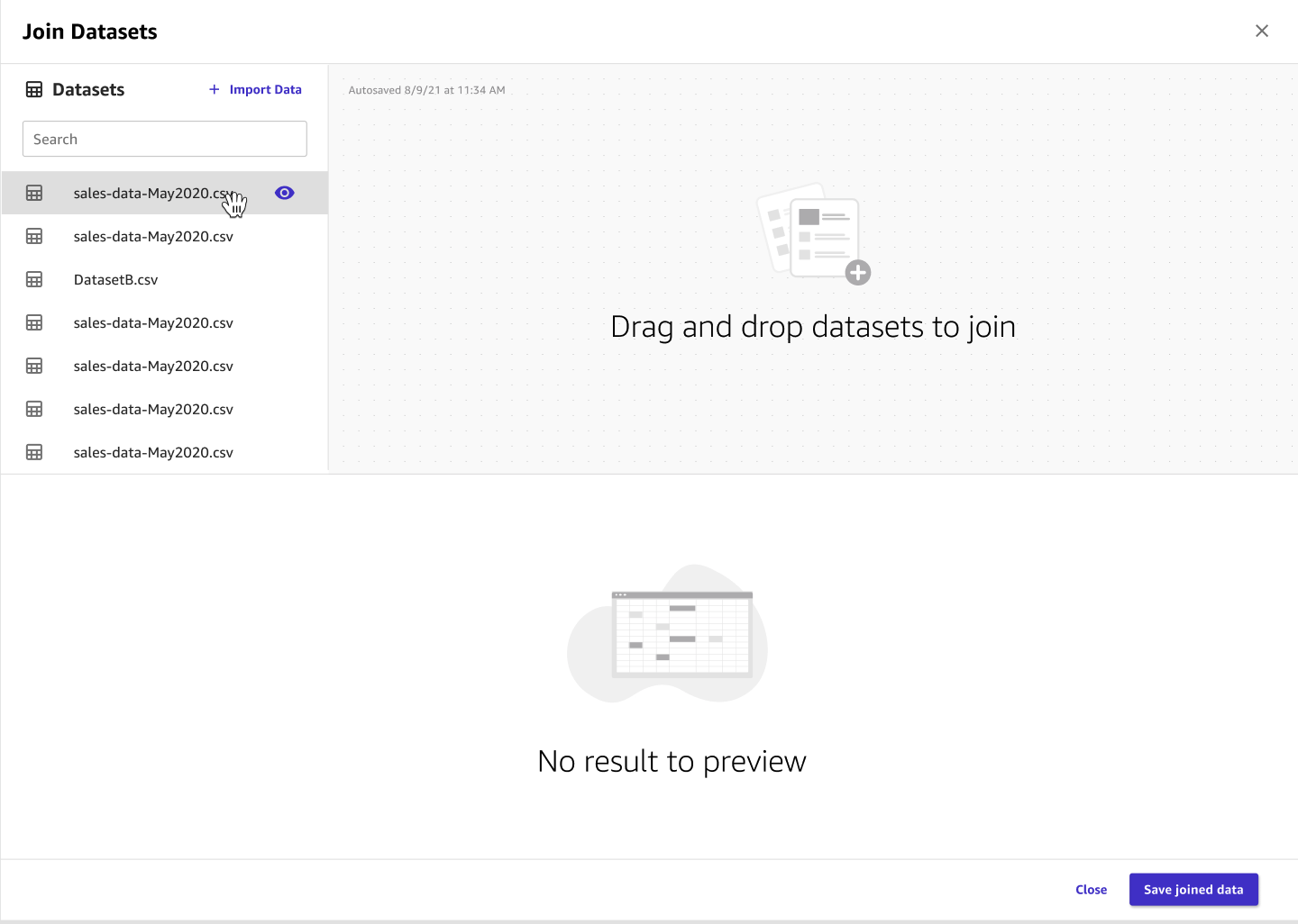 Join Data That You ve Imported Into SageMaker Canvas Amazon SageMaker