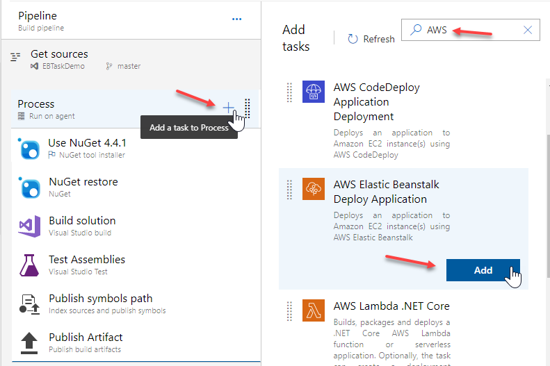 Deploying An Aspnet Web App To Aws Aws Toolkit For Microsoft Azure Devops