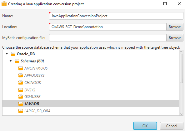 使用 Java 应用程序转换 Sql 代码 Aws Schema Conversion Tool Aws Schema Conversion Tool 1979